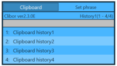Clibor English | Clipboard history free software "Clibor"