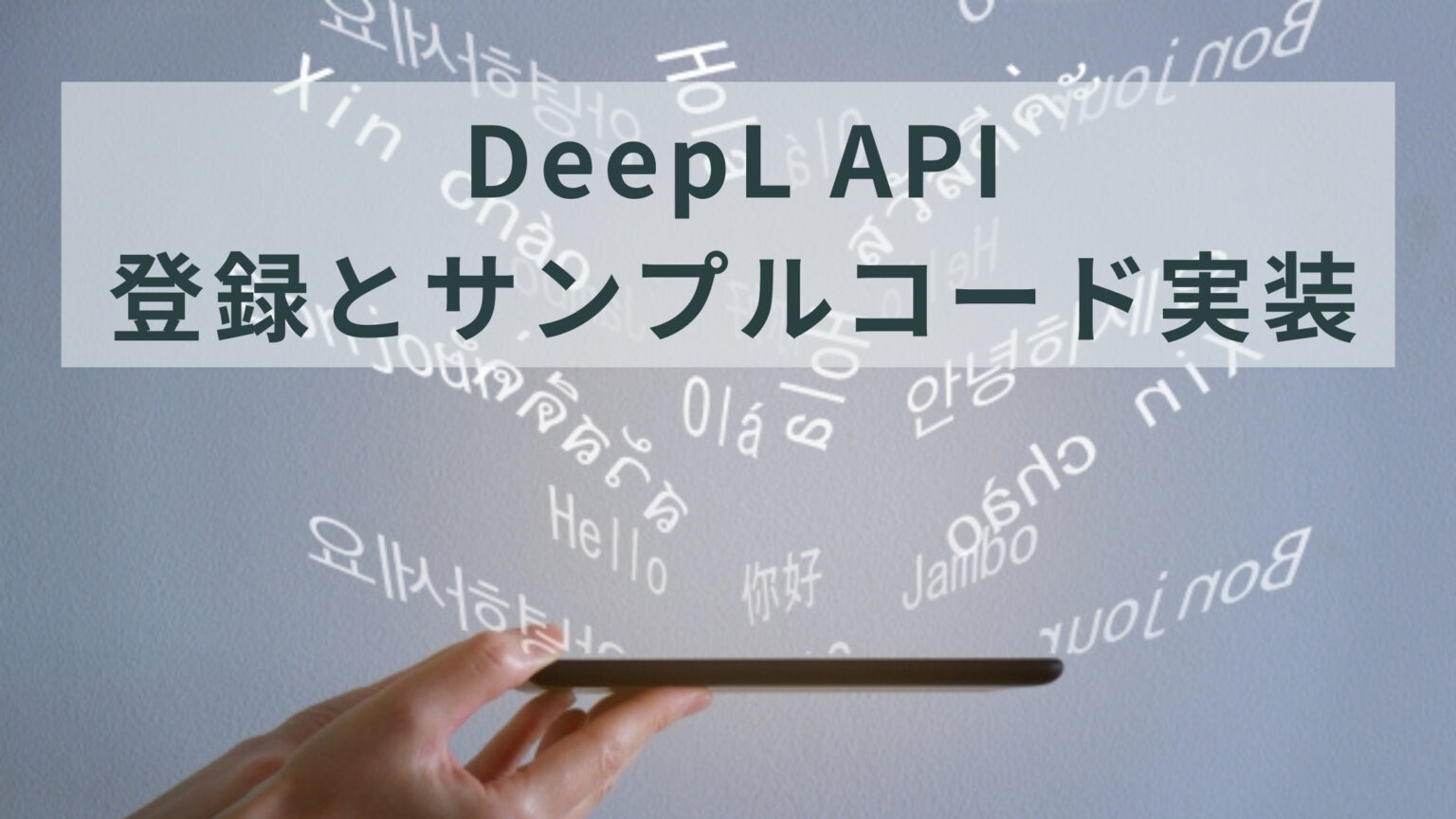 【DeepL】APIの登録とサンプルコード実装 | チグサウェブ