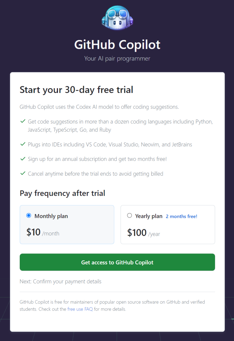 【GitHub Copilot】登録方法の解説と試してみた | チグサウェブ